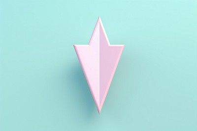 Triangular arrow pointers symbol origami | Free Photo Illustration ...