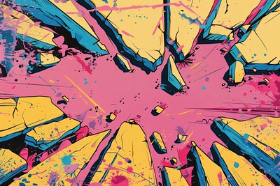 Comic break wall effect art | Premium Photo Illustration - rawpixel