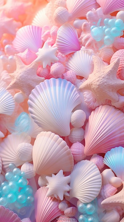 Sea shell seashell invertebrate backgrounds. | Free Photo Illustration - rawpixel