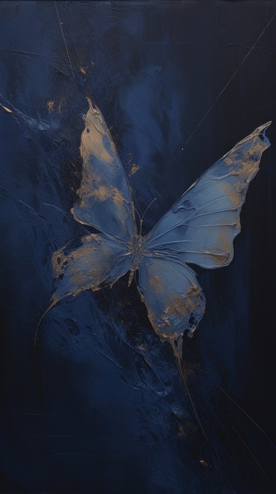 Acrylic paint menelaus blue morpho | Free Photo Illustration - rawpixel