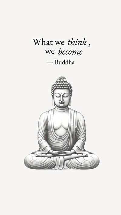 Buddha's quote Facebook story template | Premium Photo - rawpixel
