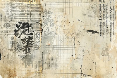 Samurai ephemera border backgrounds drawing | Premium Photo ...