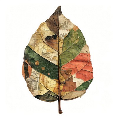 PNG Leaf shape collage cutouts | Premium PNG - rawpixel