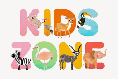 Kids zone png animal character | Premium PNG - rawpixel