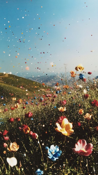 Spring flower hills flowers photography | Free Photo - rawpixel