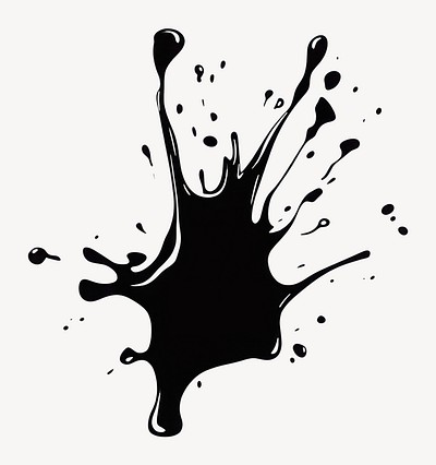 Ink splash silhouette black expression | Free Vector - rawpixel