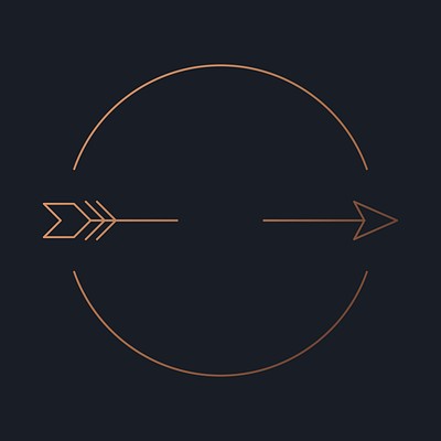 Minimal arrow logo clipart, simple | Free Photo - rawpixel