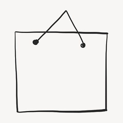 Blank hanging sign, clipart text | Premium PSD - rawpixel