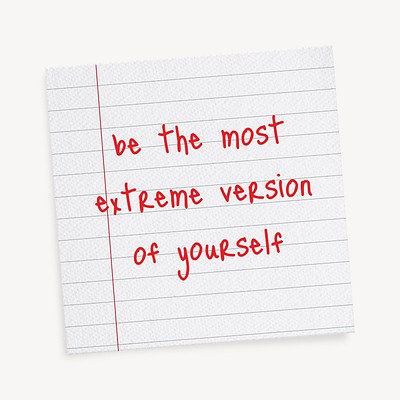 Motivational self-confidence quote, stationery note | Free Photo - rawpixel