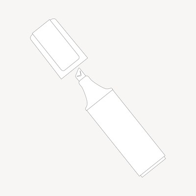 Markers Clipart Black And White