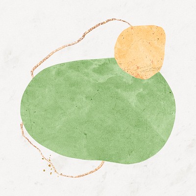 Green abstract shape, aesthetic paper | Free Photo - rawpixel