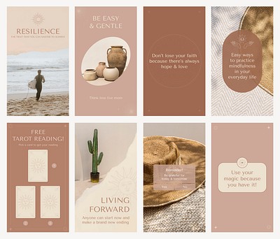 Minimal facebook story template, tarot | Premium PSD Template - rawpixel