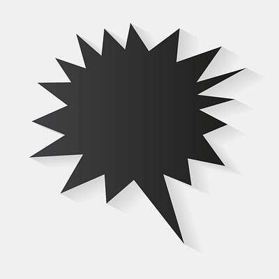 Yelling speech bubble psd icon, | Premium PSD - rawpixel