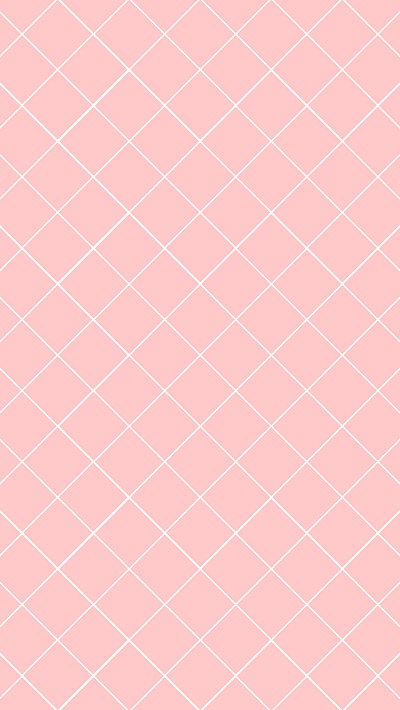 Pink phone, grid pattern, cute | Premium Vector - rawpixel