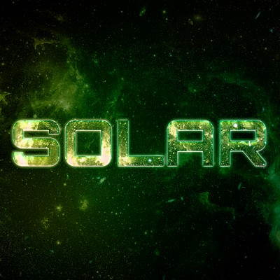 SOLAR text typography galaxy effect | Free Photo - rawpixel