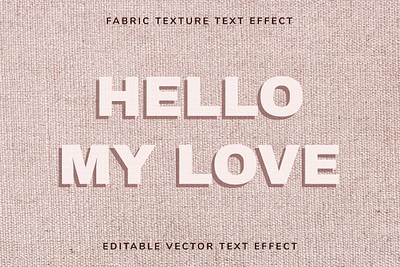 Fabric texture editable vector text | Premium Vector Add-on - rawpixel