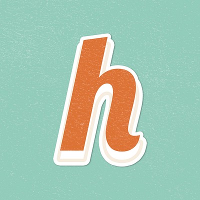 Letter H handwriting font lettering | Premium PSD - rawpixel