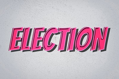 Election word retro style typography | Free Photo - rawpixel