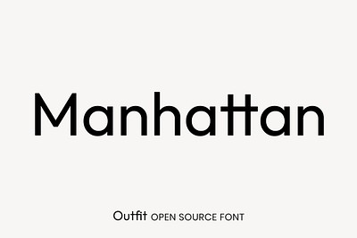 Outfit open source font Brand | Free Font Add-on - rawpixel