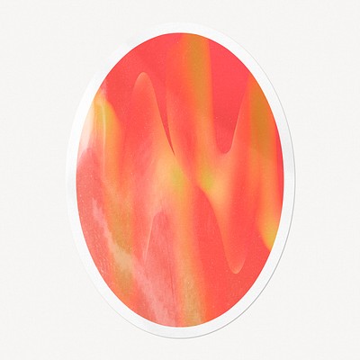 Oval shape sticker mockup, white | Premium PSD Mockup - rawpixel