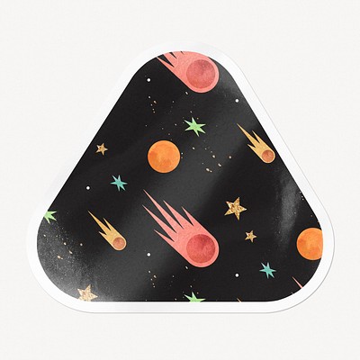 Comets sticker, triangle shape illustration | Free Photo - rawpixel