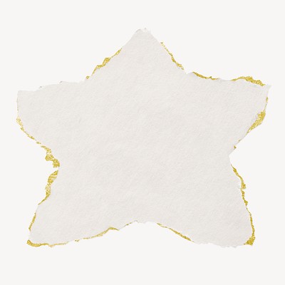 Star torn paper collage element | Free Photo - rawpixel