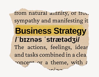 Business strategy dictionary word, vintage | Free Photo - rawpixel