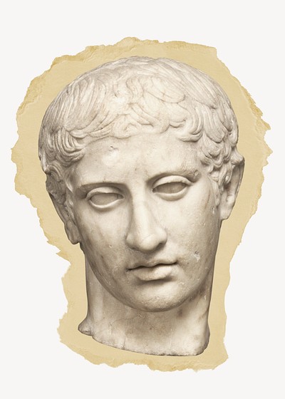 Greek God sculpture, ripped paper | Premium Photo - rawpixel