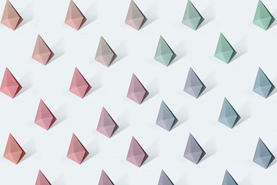 Colorful paper craft diamond shape | Free Vector - rawpixel