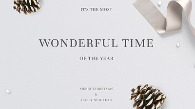 Christmas greeting message psd pine | Premium PSD Template - rawpixel