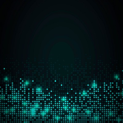 Teal border pixel pattern vector | Premium Vector - rawpixel