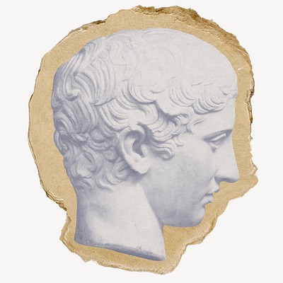 Greek god statue, ripped paper | Premium Photo - rawpixel