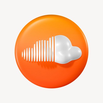 Soundcloud icon social media 3D | Premium PSD - rawpixel