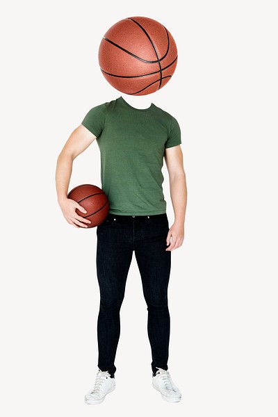Basketball head man, sports remixed | Premium PSD - rawpixel