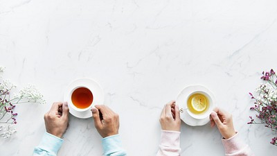 Couple enjoying hot tea early | Premium Photo - rawpixel