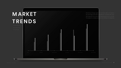 Marketing trends graph vector presentation | Premium Vector Template ...