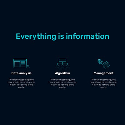 Digital information presentation editable template | Premium Vector ...