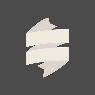 Beige ribbon banner template transparent | Premium PNG Sticker - rawpixel