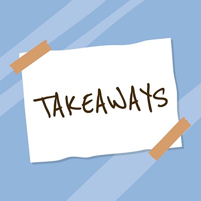 Written note showing takeaways fore | Free Vector - rawpixel
