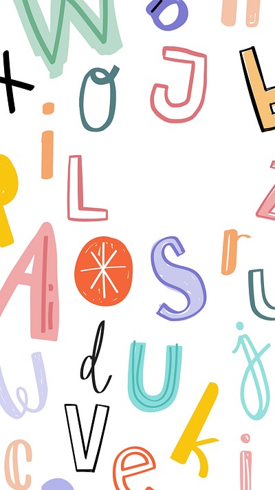 Hand drawn alphabet doodle typography | Premium Vector - rawpixel