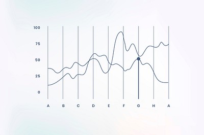Marketing data analysis curve graph | Premium Vector - rawpixel