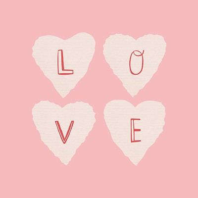 Romantic heart love social media | Free Vector - rawpixel