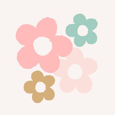 Flower PNG sticker cute doodle | Premium PNG Sticker - rawpixel