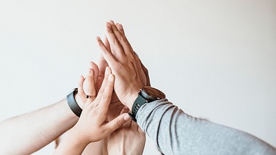 People doing a high five | Premium Photo - rawpixel