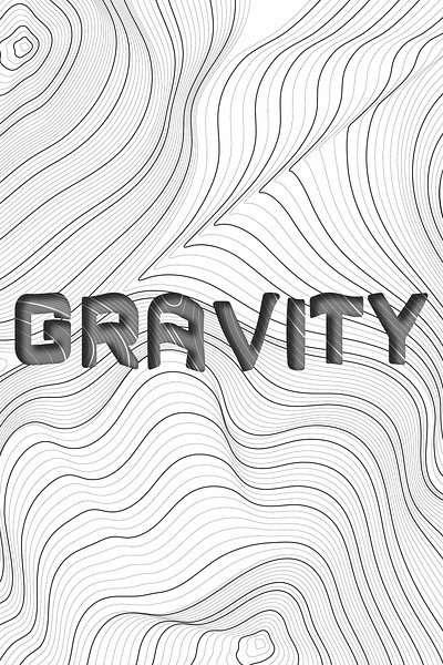 Dark gray gravity word typography | Free Photo - rawpixel