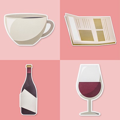 Mixed drinks objects paper craft | Premium PSD - rawpixel