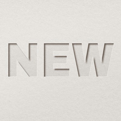 New word paper cut font | Free Photo - rawpixel