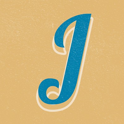 Letter J png alphabet lettering | Premium PNG Sticker - rawpixel