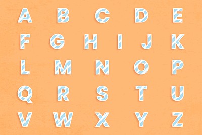 Abc letter set typography png | Premium PNG - rawpixel