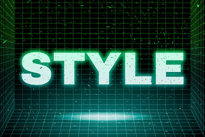Cyber style neon grid style | Free Photo - rawpixel
